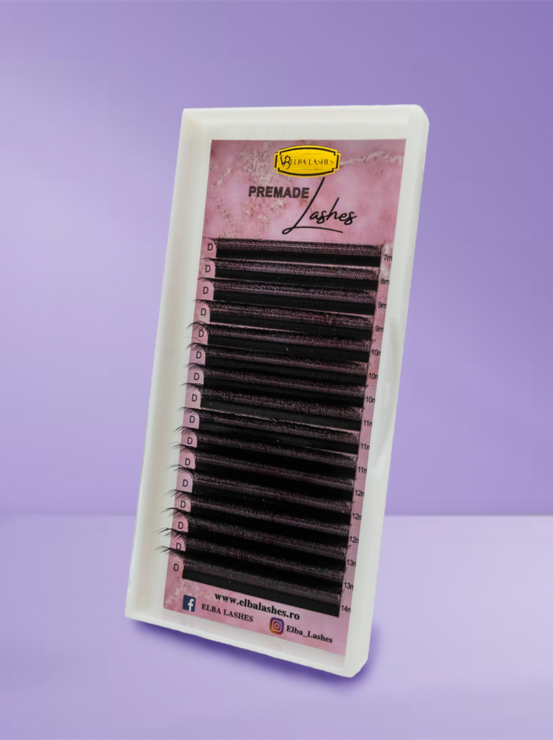 Extensii Gene PreMade M-L Mix – Elba Lashes